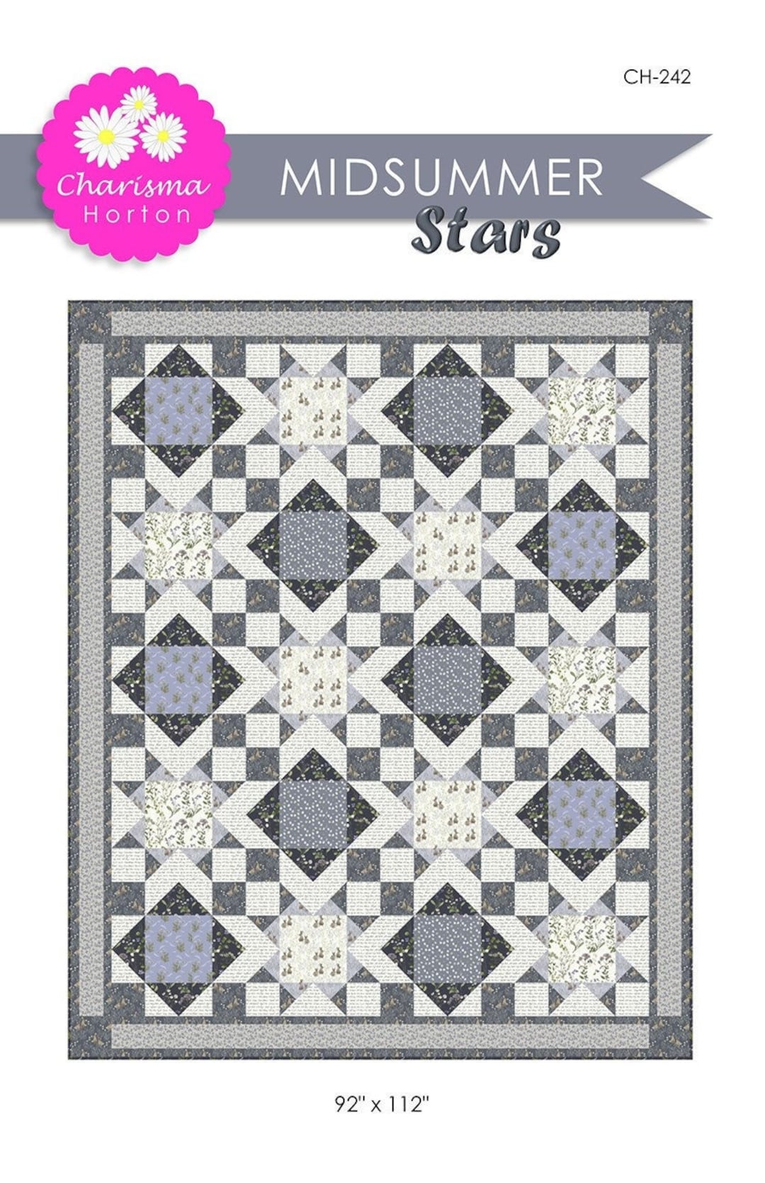 Midsummer Stars Quilt Quilting Pattern, From Charisma Horton Patterns ...
