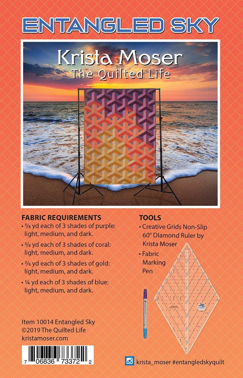 Entangled Sky Quilt Pattern From Krista Moser the Quilted - Etsy