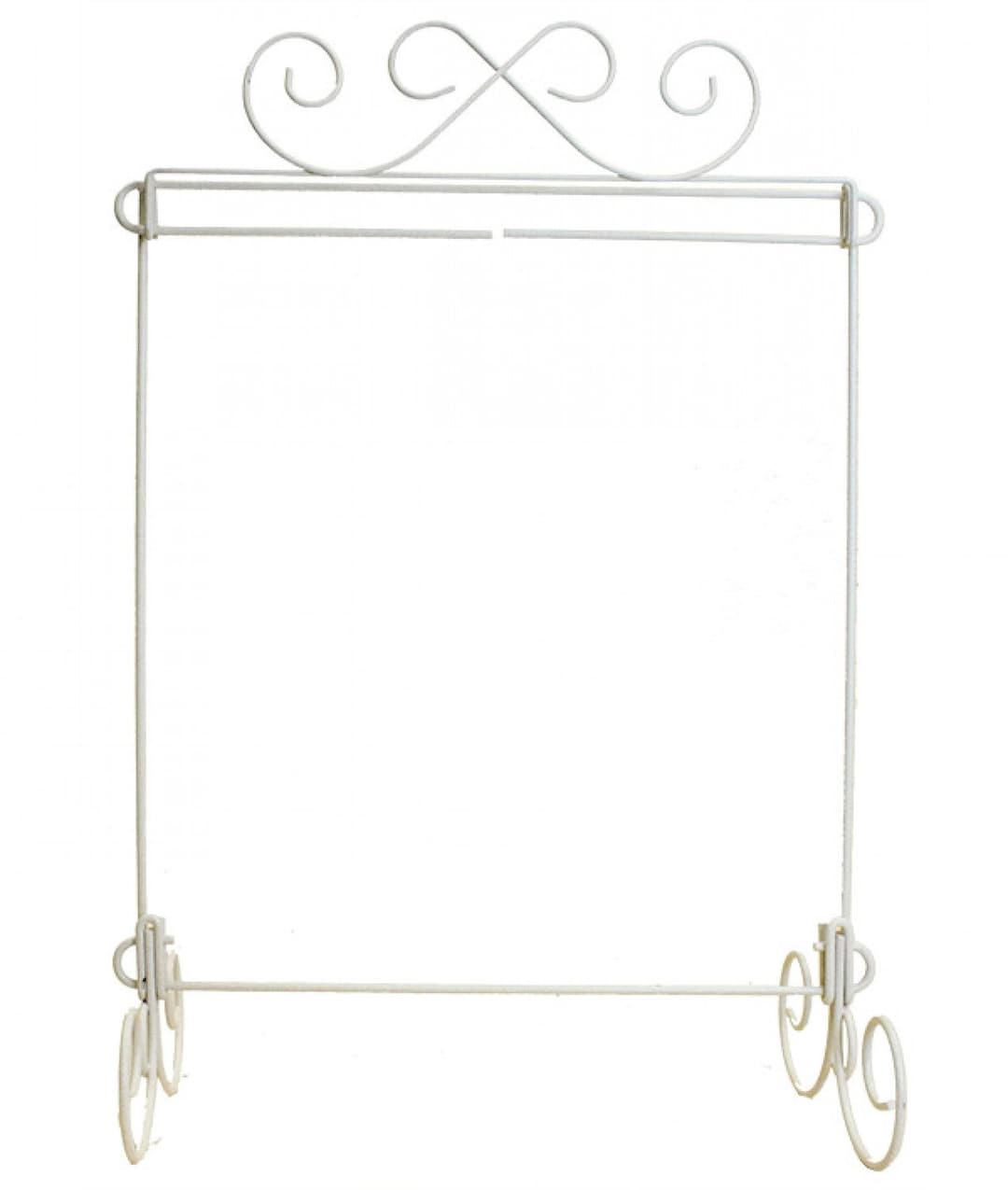 12 Inch X 14 Inch Scroll Table Top Display Stand Project Holder, White ...