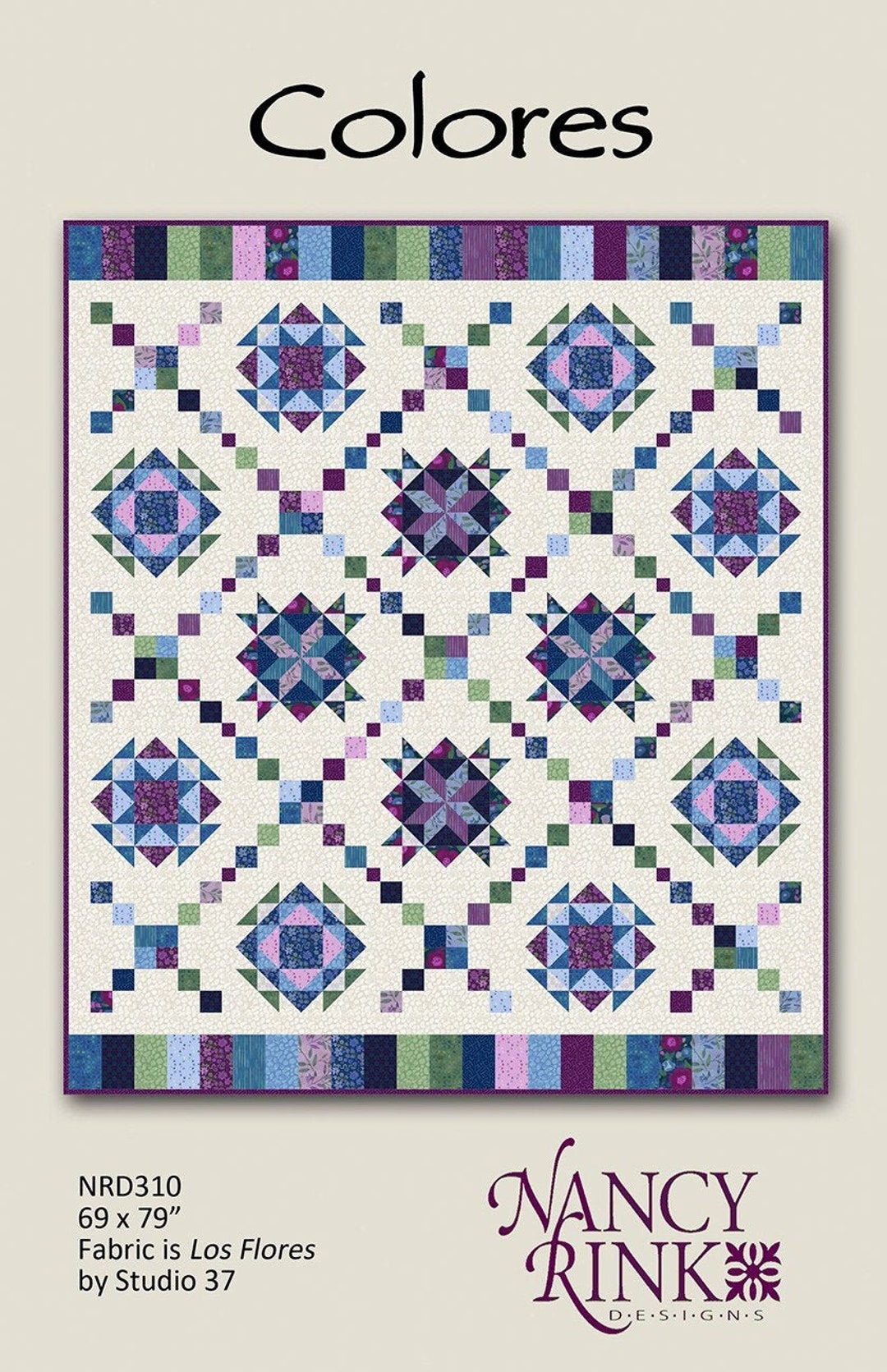 Colores Pieced Quilt Quilting Pattern From Nancy Rink Designs BRAND NEW ...