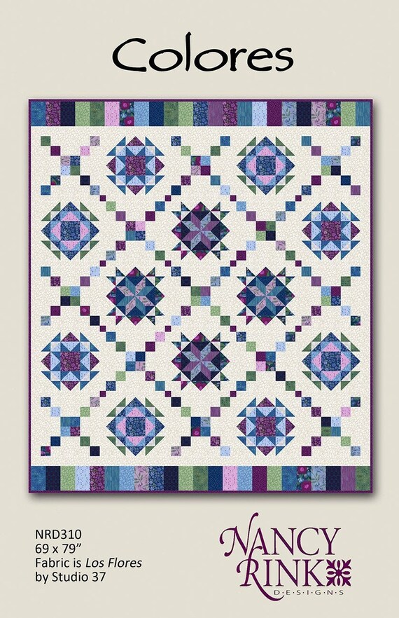 Colores Pieced Quilt Quilting Pattern From Nancy Rink Designs - Etsy