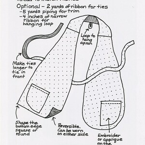 Wrap Front Apron Sewing Pattern, From Mary Mulari Designs Productions ...