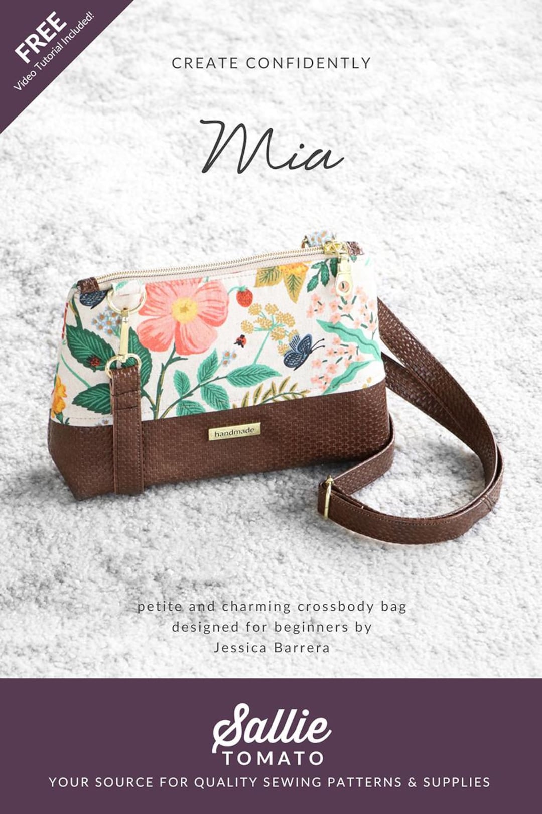Mia Crossbody Bag Sewing Pattern From Sallie Tomato BRAND NEW, Please ...