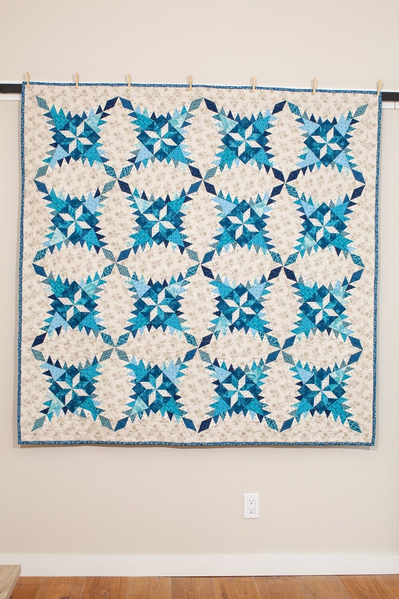 Supernova Pieced Quilt Quilting Pattern From Laundry Basket | Etsy