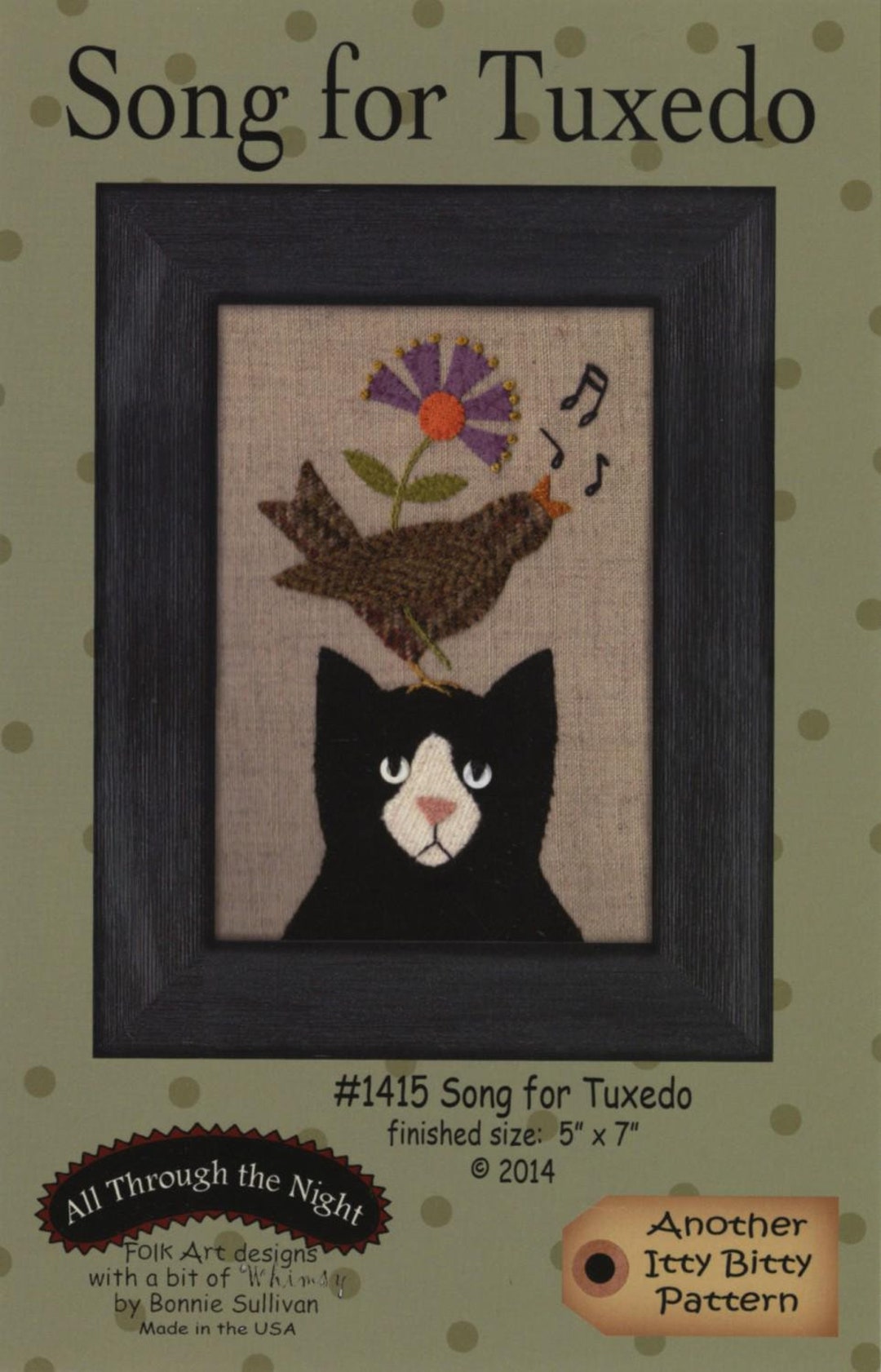 Song for Tuxedo Sewing Pattern From All Through the Night BRAND NEW ...