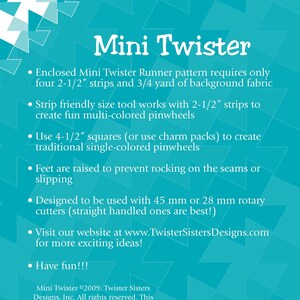 Mini Twister Pinwheel Tool, Acrylic Template From Twister Sisters ...