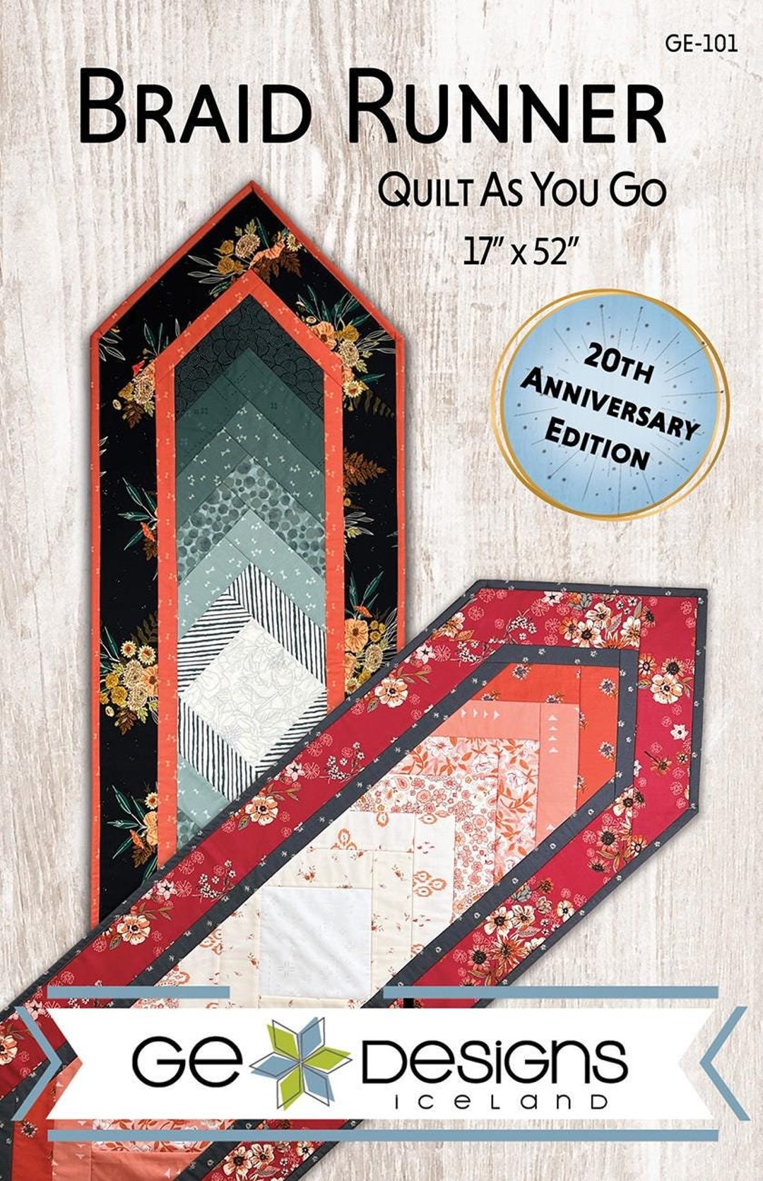 Revised Braid Runner Table Runner Quilting Pattern From G.E. Quilt ...