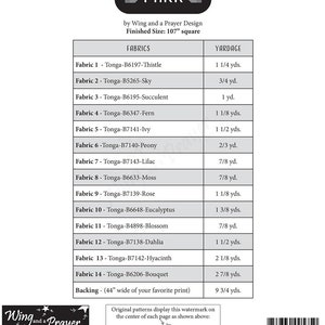 Botanica Park Quilt Quilting Pattern From Wing and A Prayer Design ...