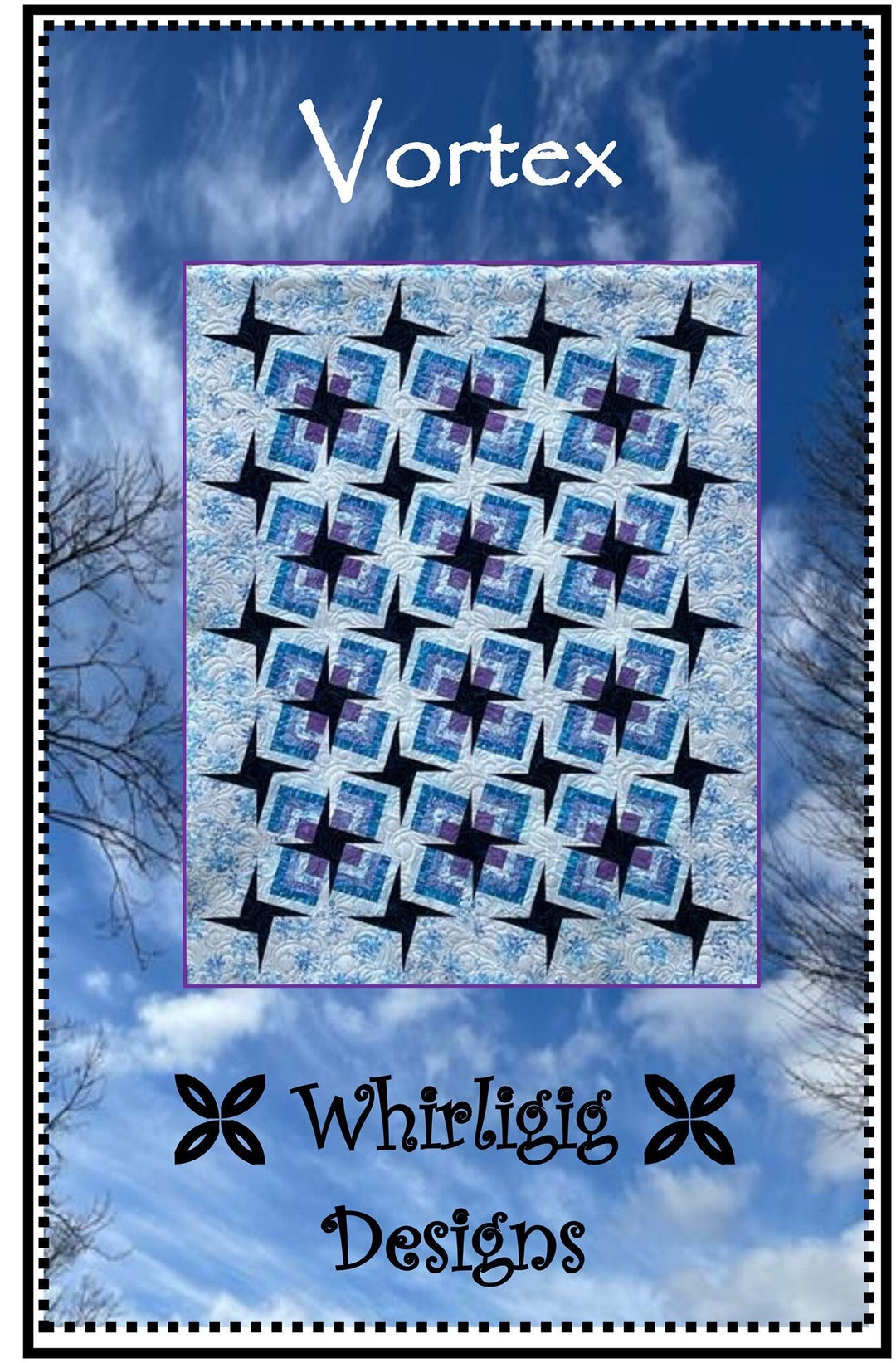 The Vortex Quilt Quilting Pattern From Whirligig Designs BRAND NEW, Please See Item Description ...