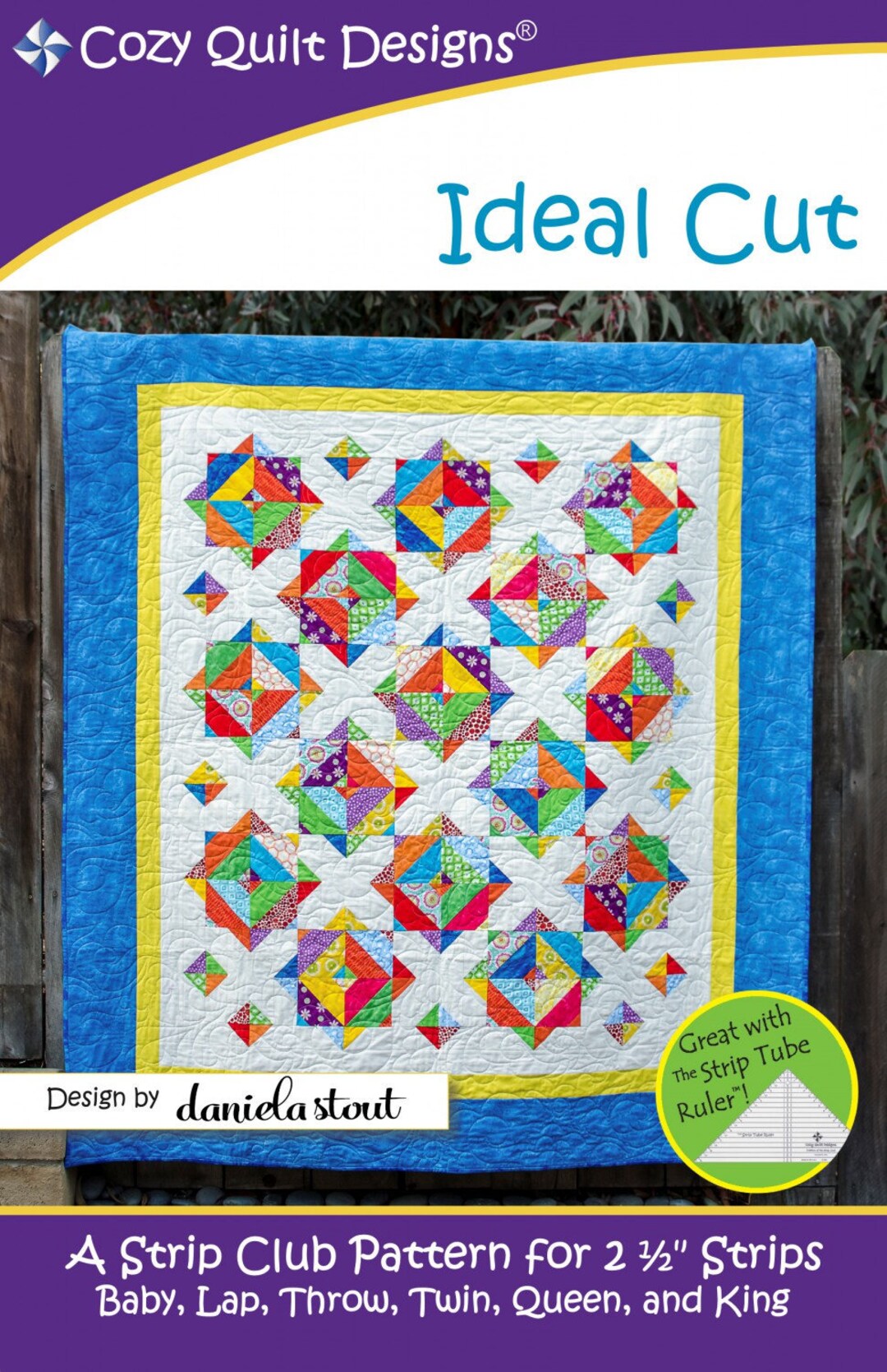 Ideal Cut Quilt Quilting Pattern, A Cozy Strip Club Pattern for 2 1/2 ...