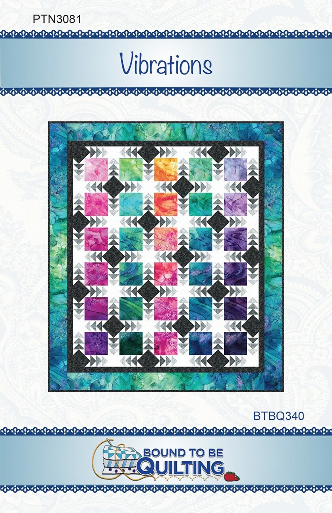 Vibrations Quilt Quilting Pattern, From Bound to Be Quilting BRAND NEW ...