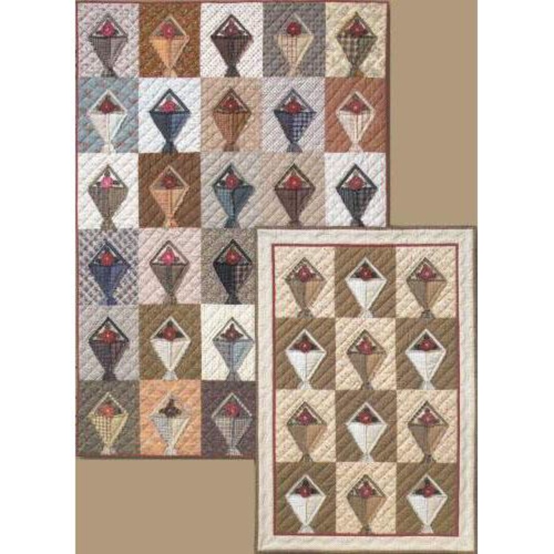 Frayed Flower Basket Quilt Quilting Pattern, From the City Stitcher ...