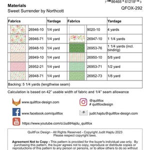 Hanging Garden Sweet Surrender Quilt Quilting Pattern, From Quiltfox ...