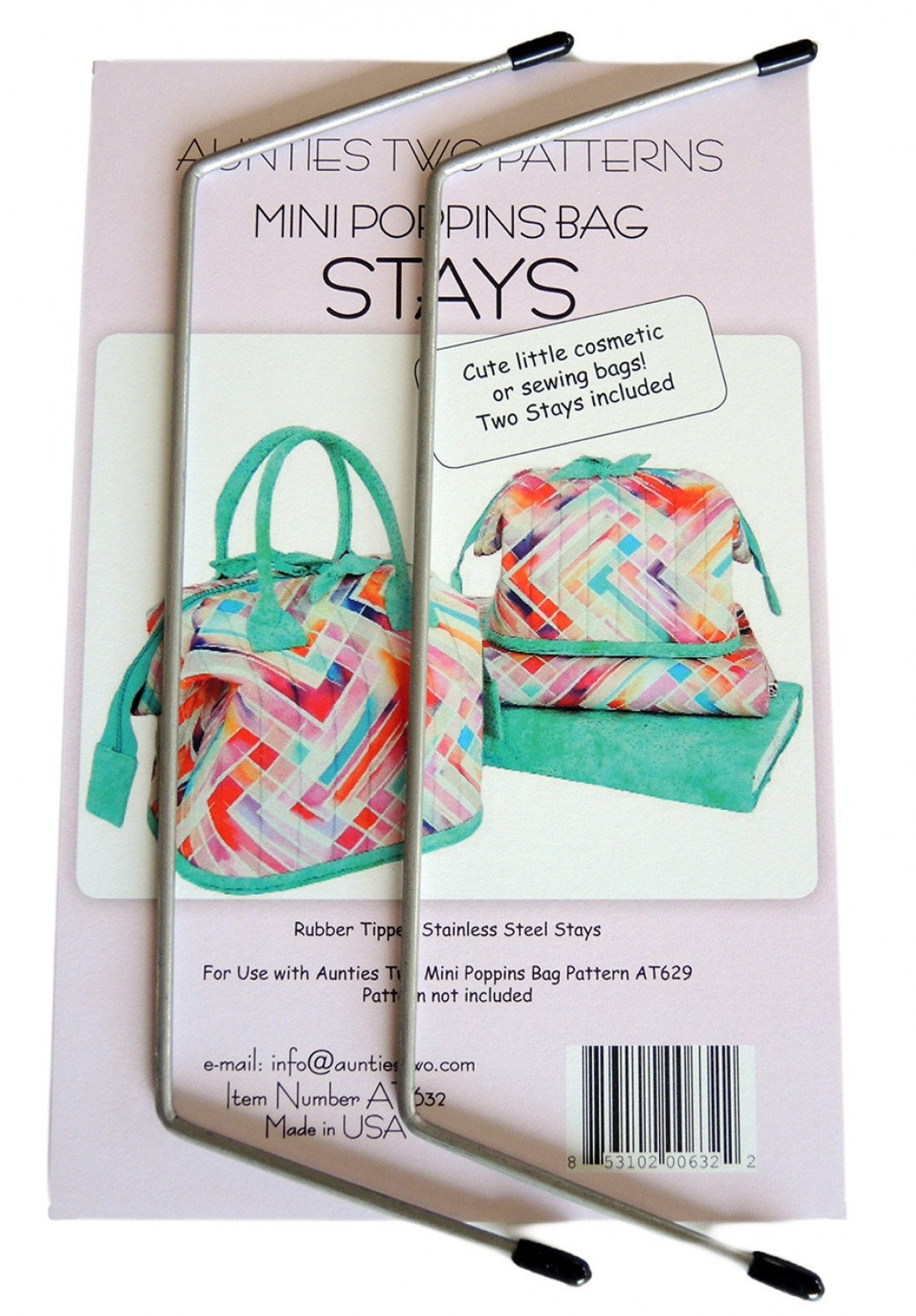 Stays for MINI POPPINS BAGS Sewing Pattern, Cute Little Cosmetic or ...