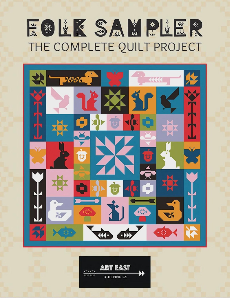 Folk Sampler Quilt Pattern Book, From Art East Quilting Co. BRAND NEW ...