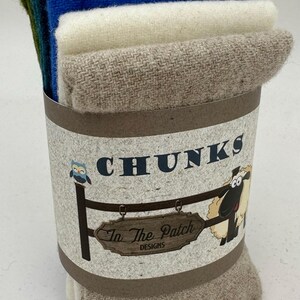 Assorted Wool Chunks, in Packs of 5 Hand Dyed Pieces of Wool, From in ...