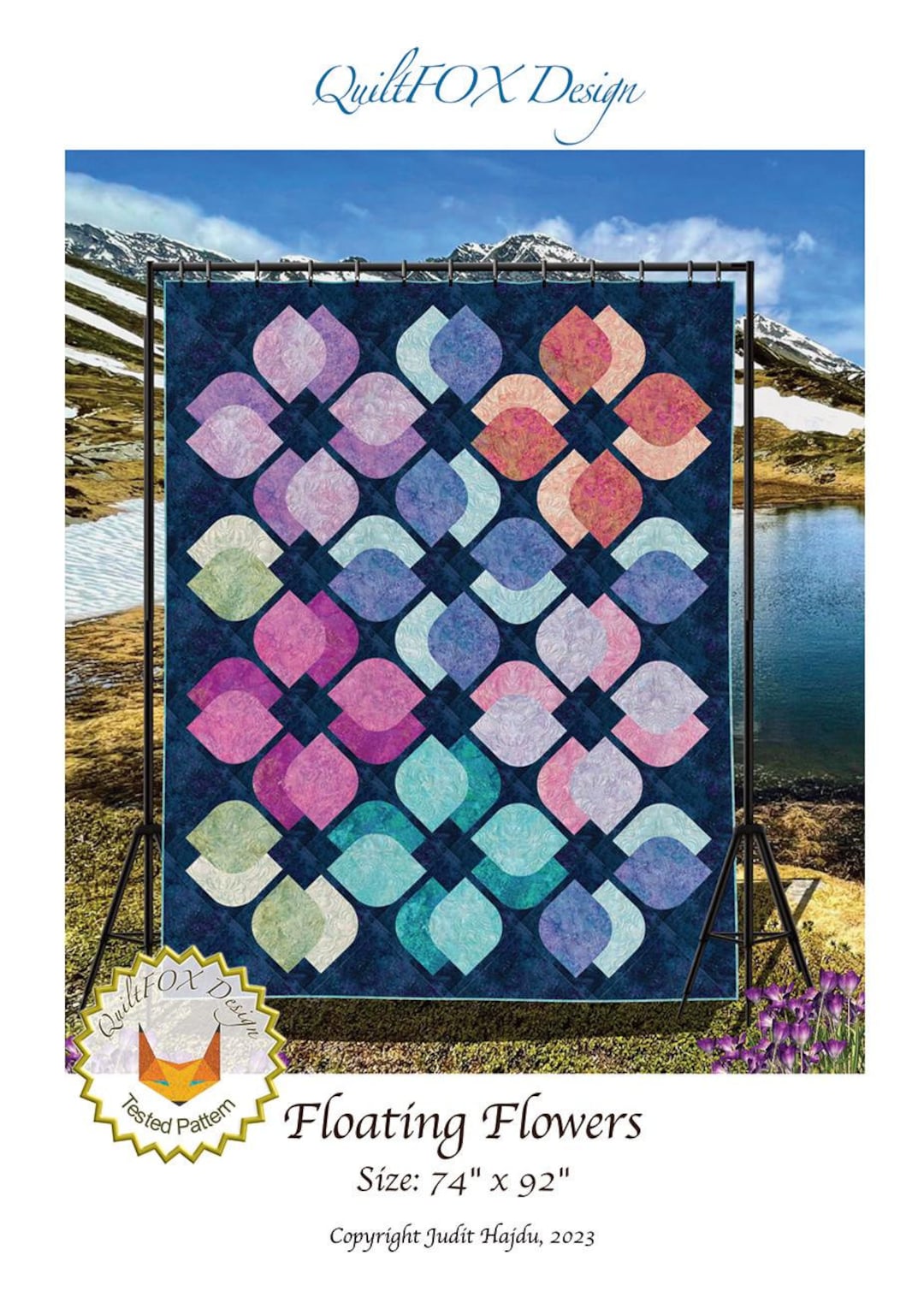 Floating Flowers Stonehenge Quilt Quilting Pattern, From Quiltfox ...