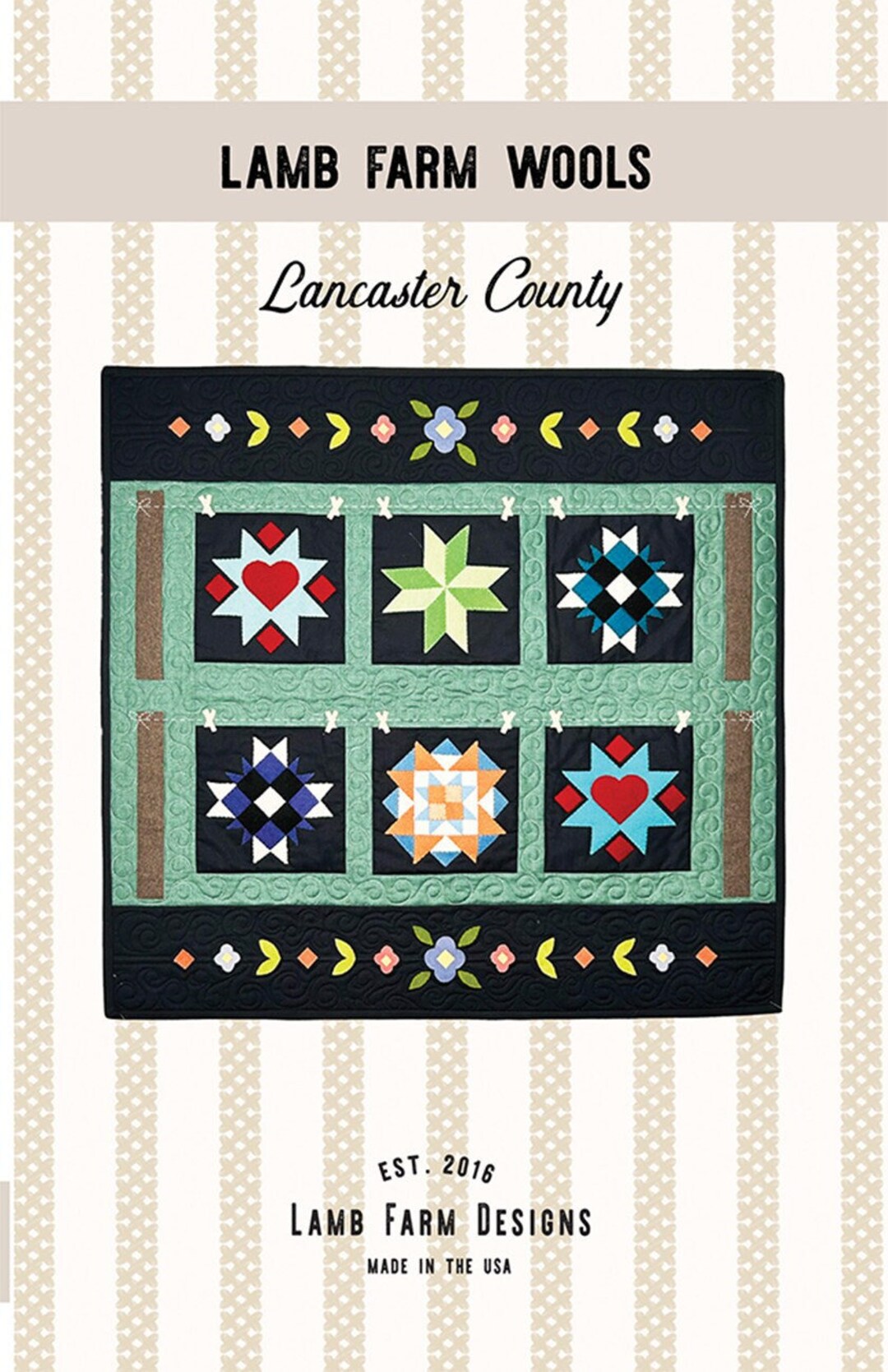 Lancaster County Quilt Quilting Pattern From Lamb Farm Designs BRAND ...