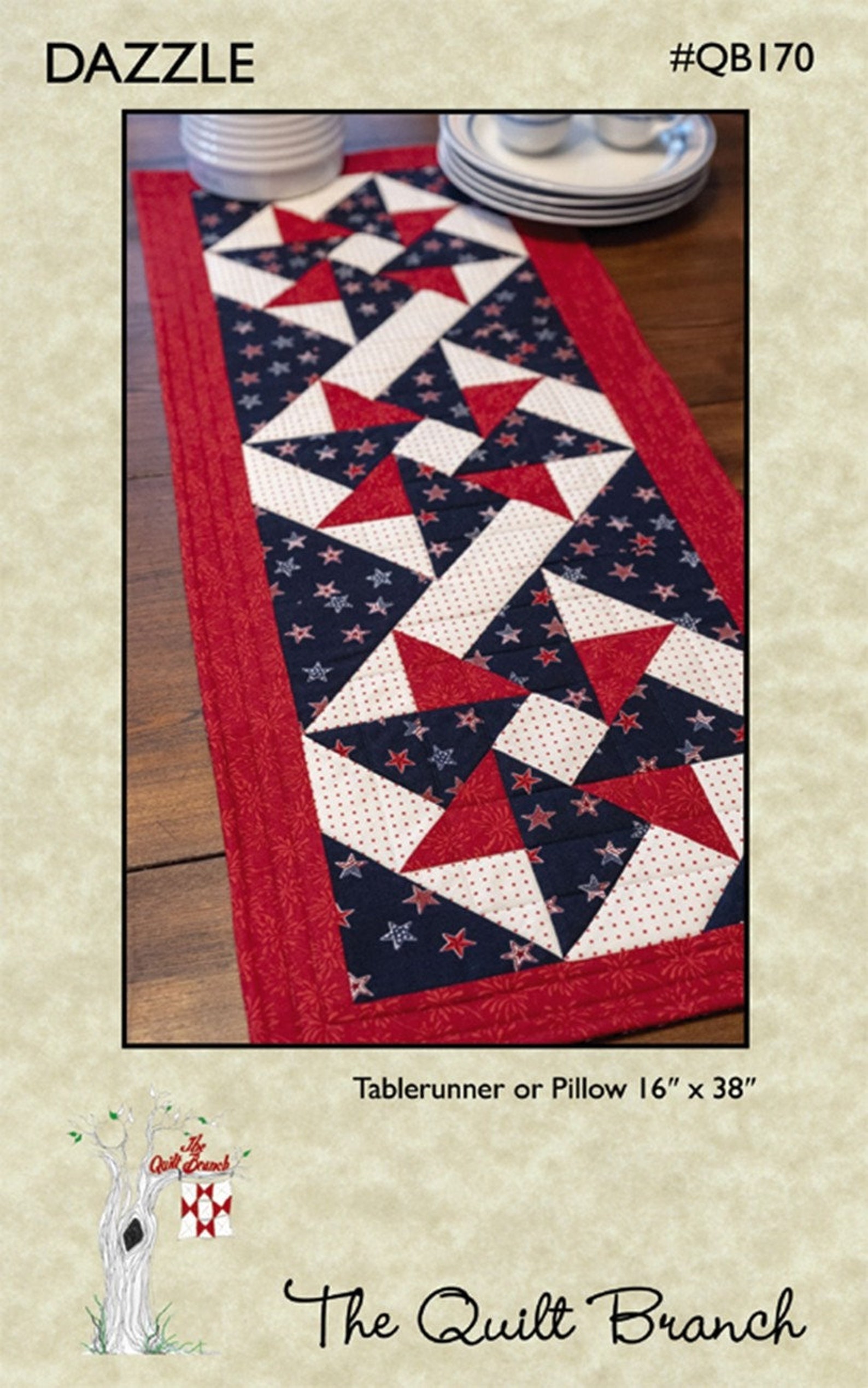 Dazzle Table Runner Quilting and Sewing Pattern, From the Quilt Branch ...