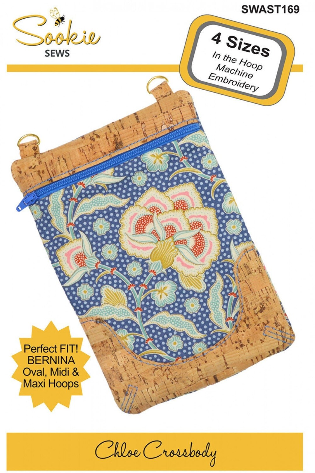 Chloe Crossbody Zipper Bag, in the Hoop Machine Embroidery Pattern ...