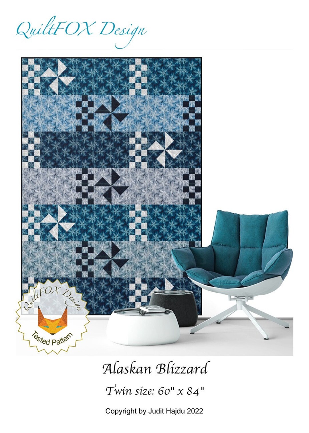 Alaskan Blizzard Quilt Quilting Pattern, From Quiltfox Designs BRAND ...