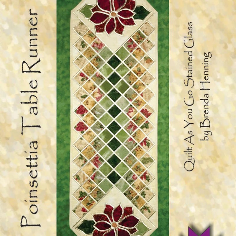 Poinsettia Table Runner - Etsy