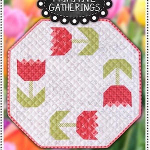Tulip Twirl Table Mat Quilting and Sewing Pattern From Primitive ...