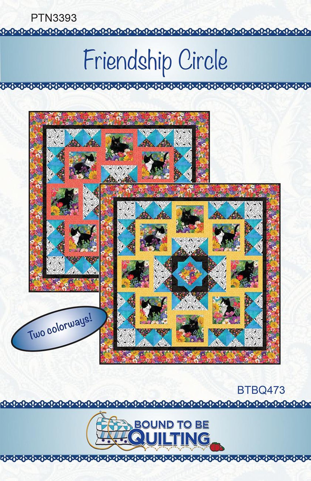 Friendship Circle Quilt Pattern, From Bound to Be Quilting BRAND NEW ...