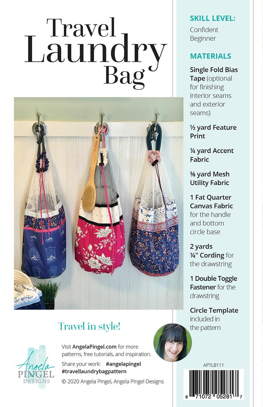 Travel Laundry Bag Sewing Pattern From Angela Pingel Designs BRAND NEW ...