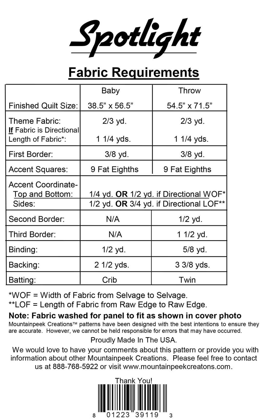 SPOTLIGHT QUILT Quilting Pattern From Mountainpeek Creations - Etsy