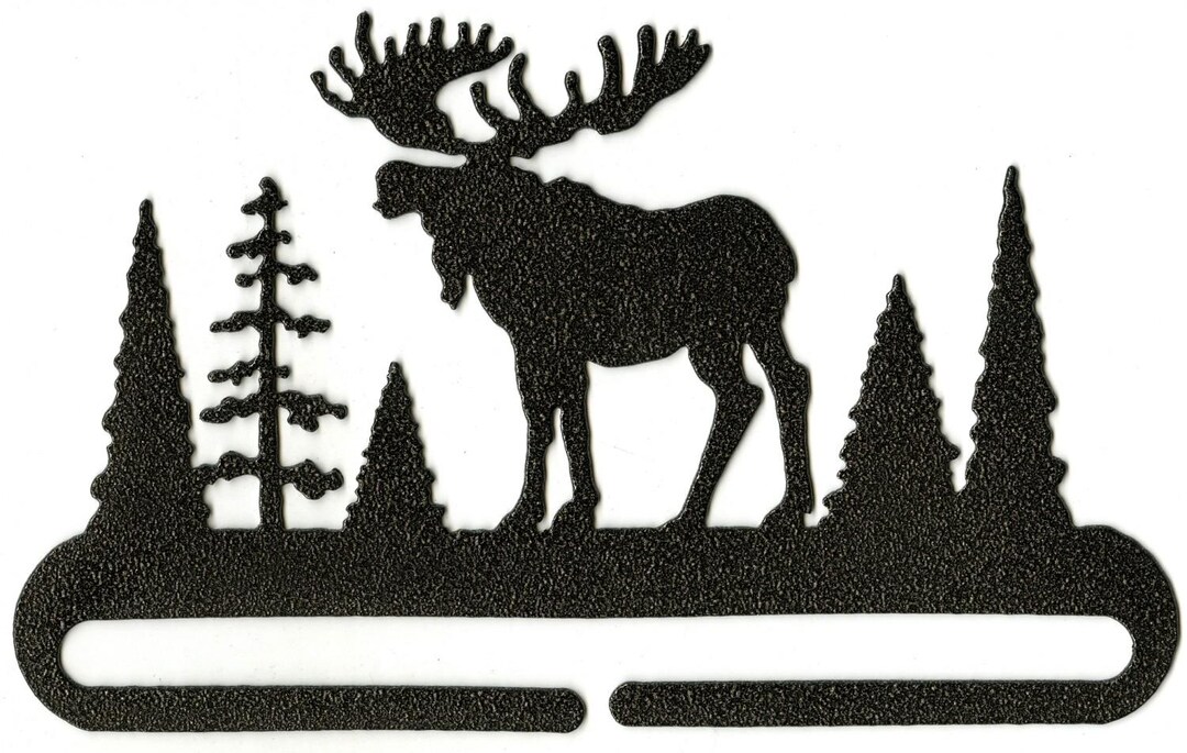 6 Inch Alaska Moose Split Bottom Charcoal Project Holder or Quilt ...
