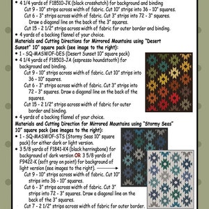 Mirrored Mountains Quilt Quilting Pattern From All Through the Night ...