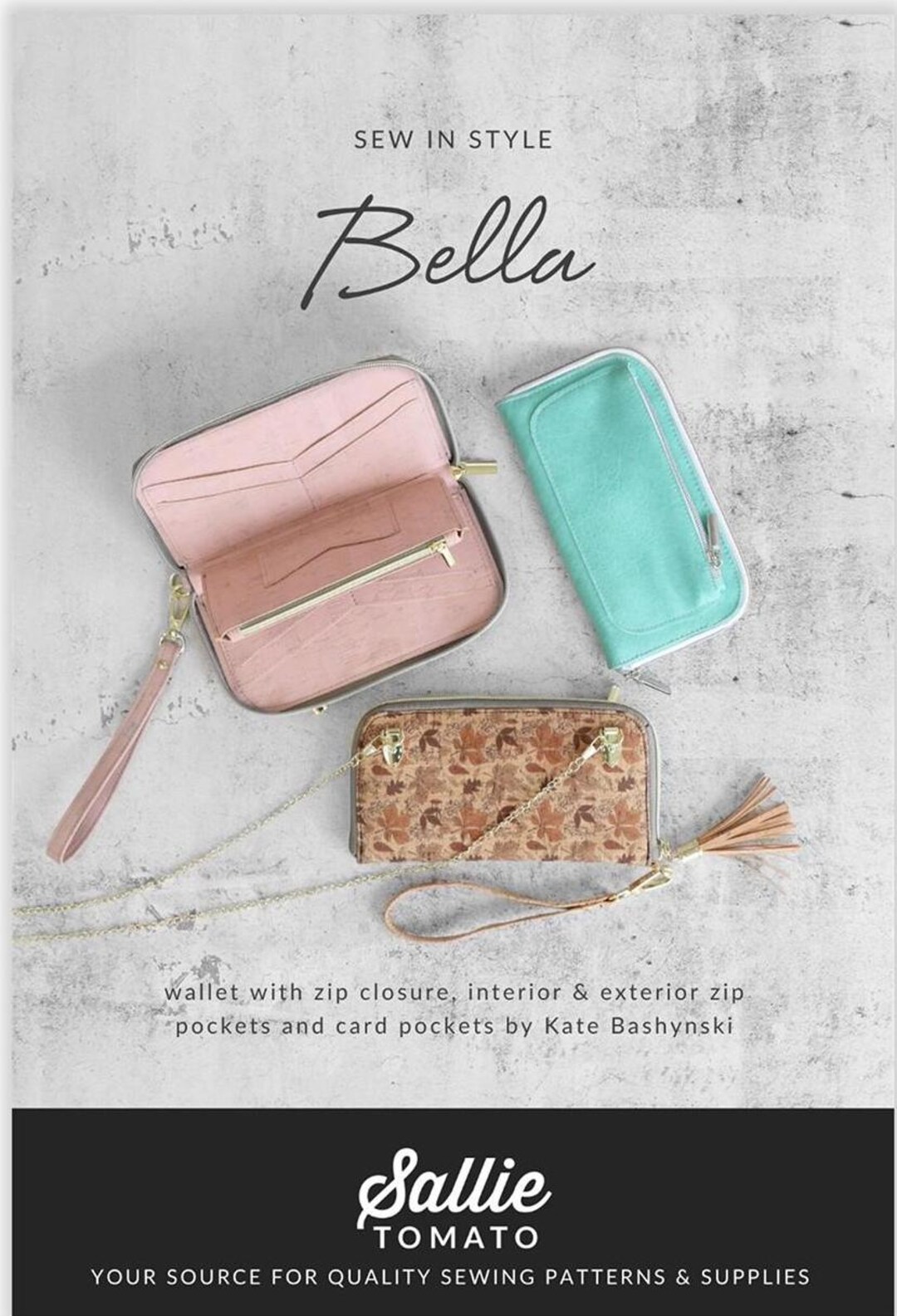 Bella Wallet Sewing Pattern From Sallie Tomato BRAND NEW, Please See ...