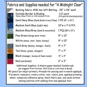 A Midnight Clear Applique Kit and Quilt Pattern, From Sweet Season ...