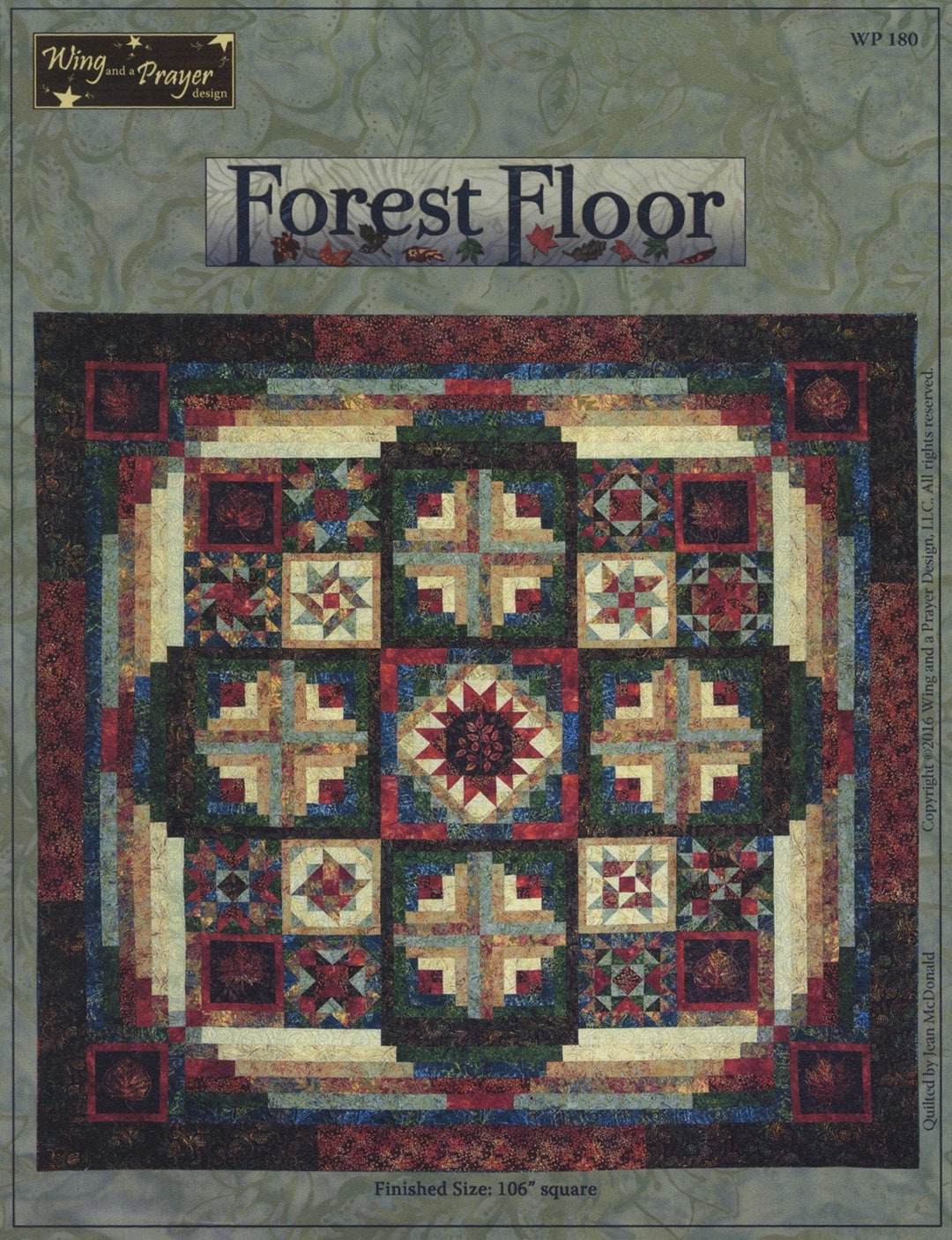 Forest Floor Quilt Quilting Pattern From Wing and A Prayer Design BRAND ...
