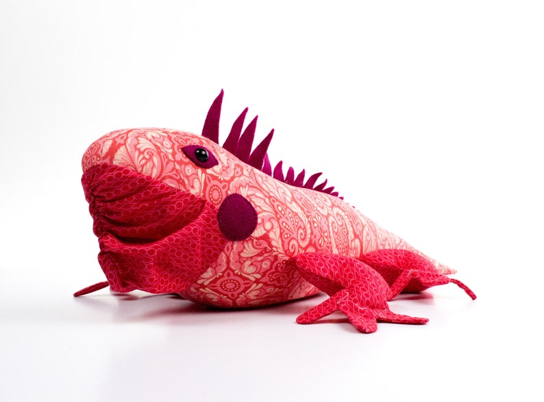 Igor Iguana Lizard Plush Toy Sewing Pattern From Funky Friends | Etsy