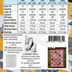 Kira Quilt Pieced Quilting Pattern From G.E. Quilt Designs BRAND NEW ...