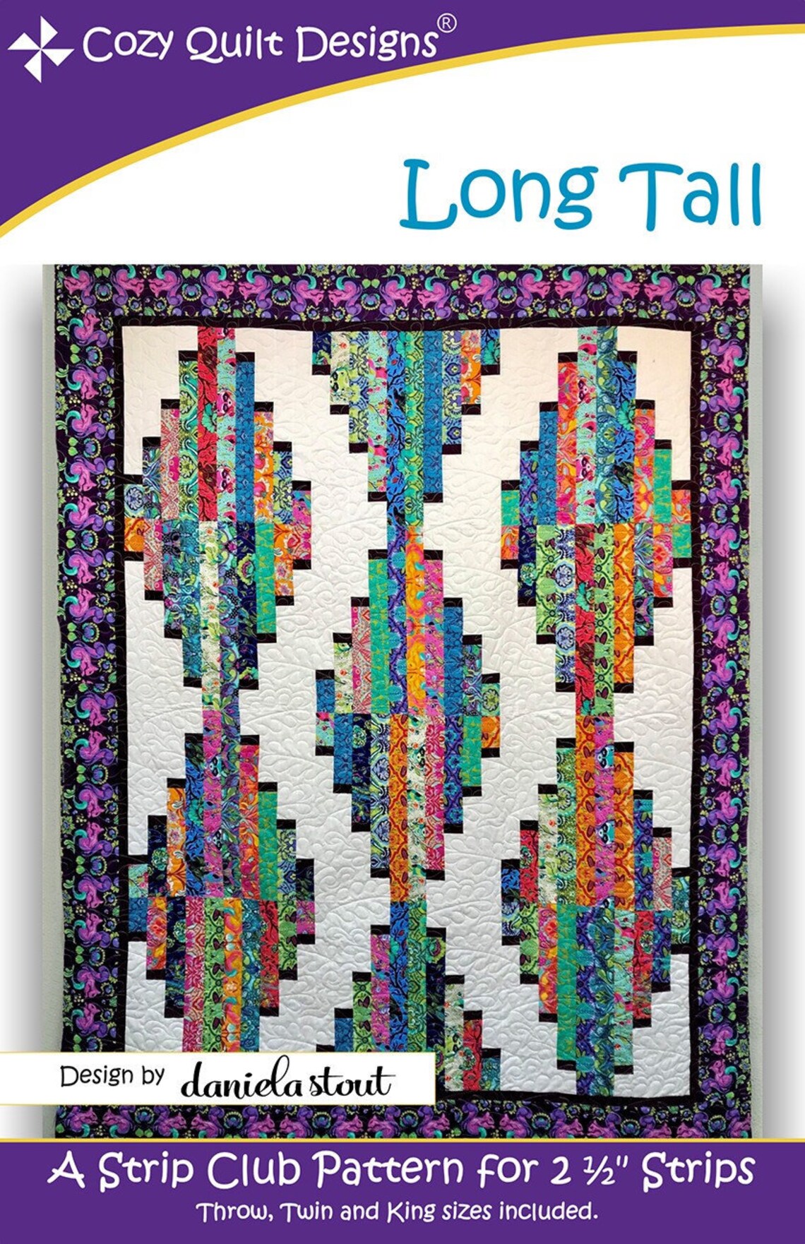 Long Tall Quilt Quilting and Sewing Pattern, From Cozy Quilt Designs ...