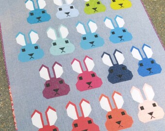 Patchwork Bunny | Etsy