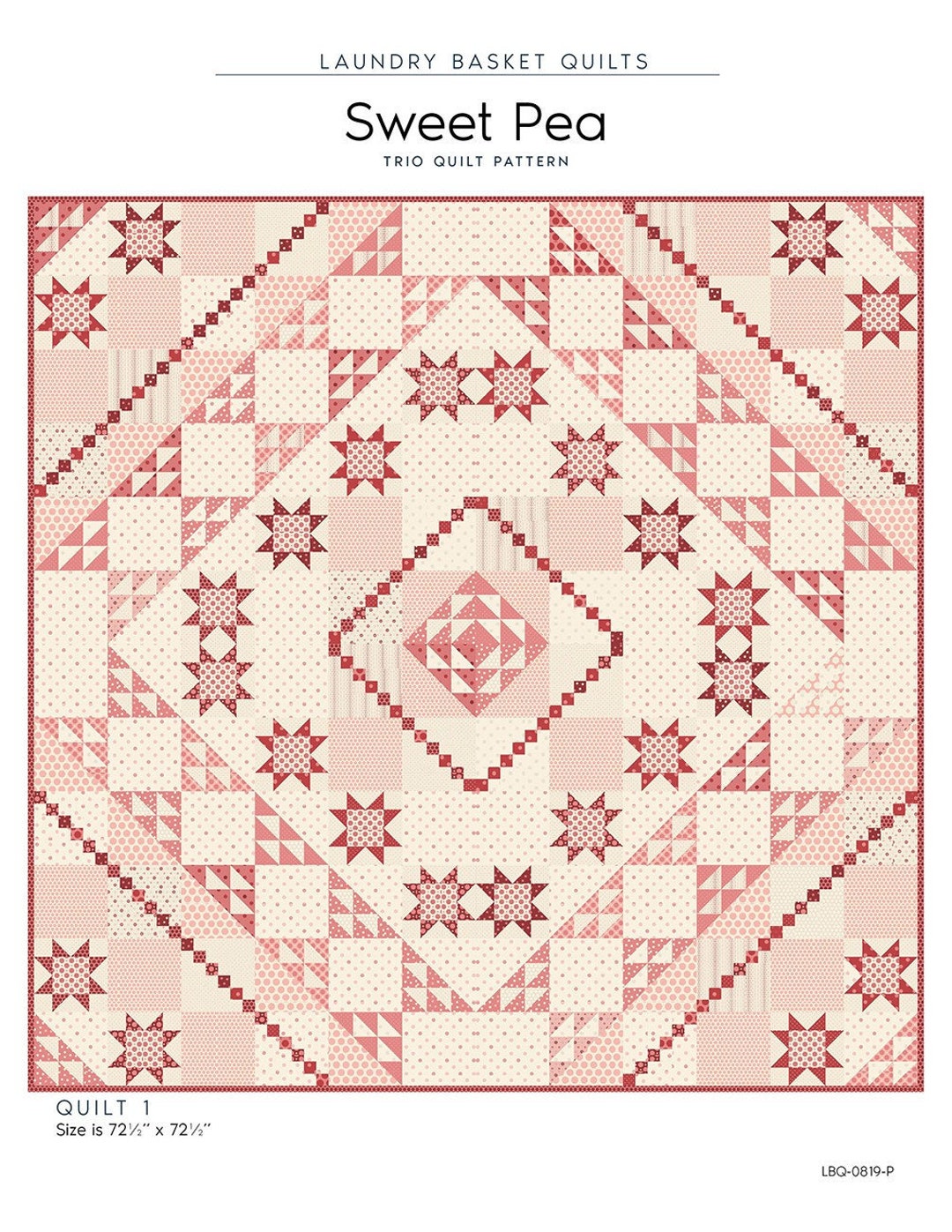 Sweet Pea Quilt Quilting Pattern From Laundry Basket Quilts BRAND NEW ...