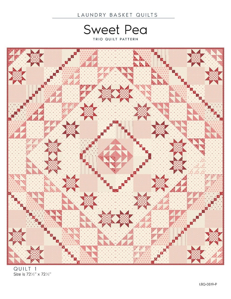 Sweet Pea Quilt Quilting Pattern From Laundry Basket Quilts - Etsy
