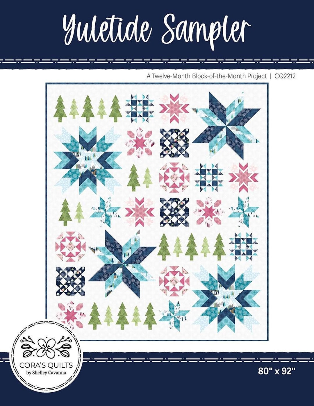 Yuletide Sampler Quilt Quilting Pattern, From Cora's Quilts BRAND NEW, Please See Description ...