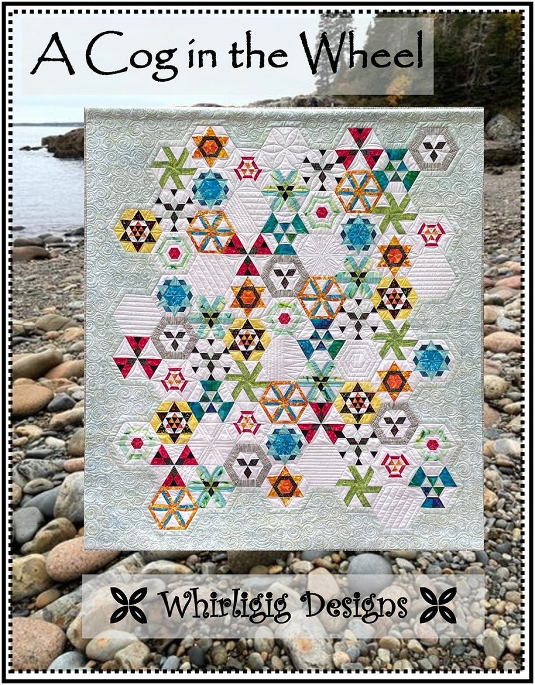 A Cog in the Wheel BOM Quilt Quilting Pattern From Whirligig Designs ...
