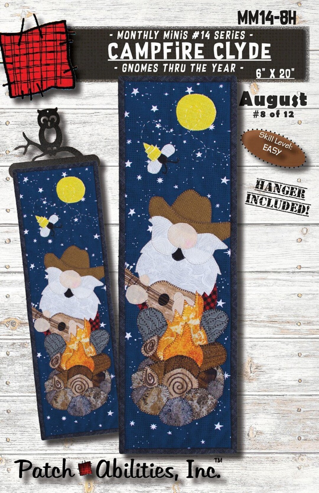 Campfire Clyde August Wall Hanging Pattern, Includes Hanger From Patch ...