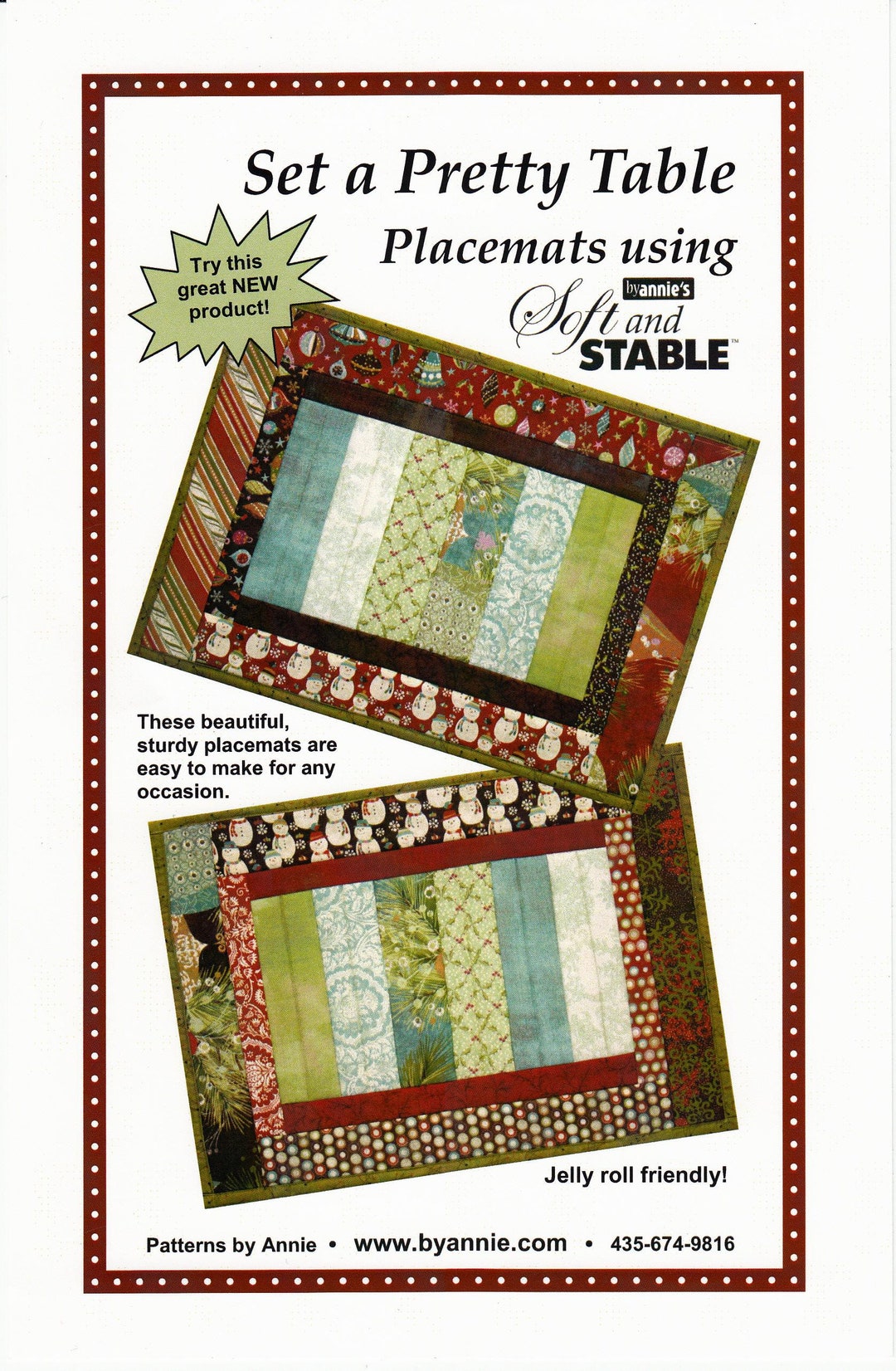 Set a Pretty Table Sewing Pattern From Byannie BRAND NEW, Please See ...