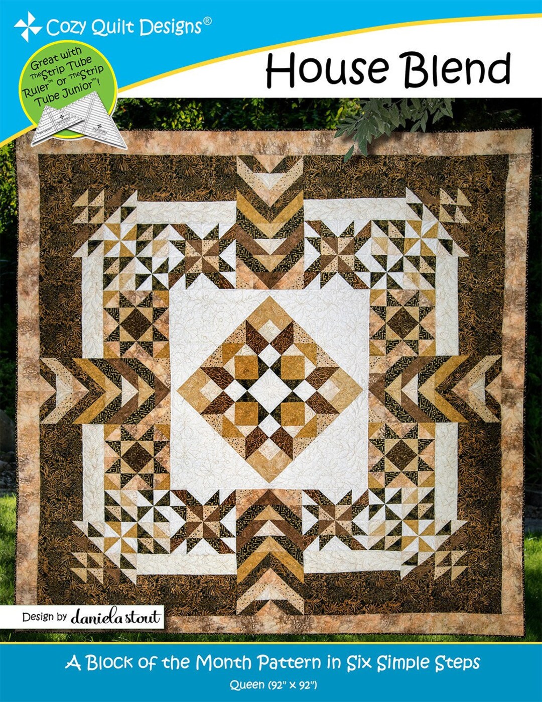 House Blend Quilt Quilting Pattern, A Block of the Month Pattern, Full ...