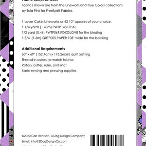 Rain Chain Quilt Quilting Pattern From 3 Dog Design Company BRAND NEW ...