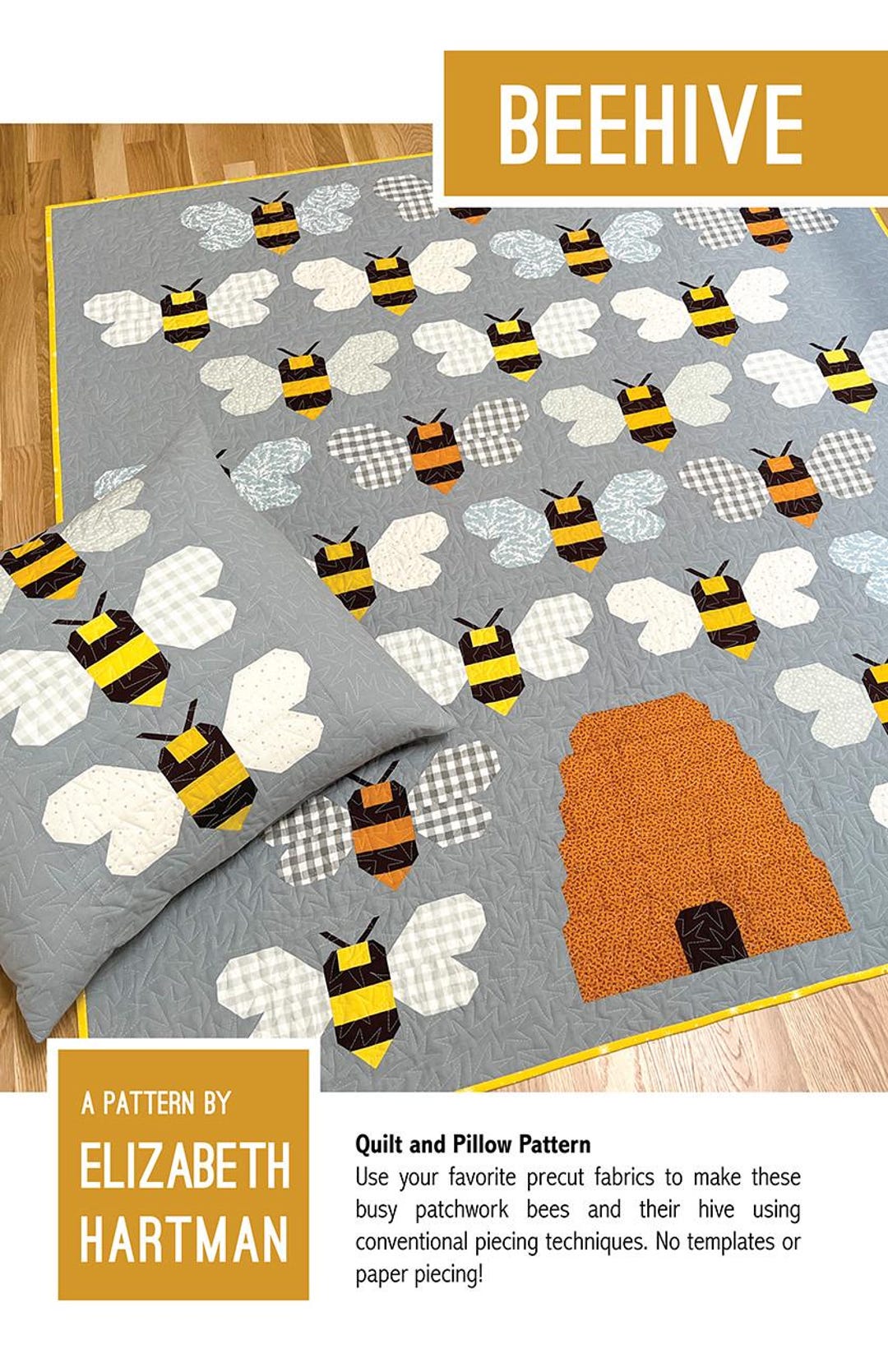 Beehive Patchwork Quilt Quilting Pattern, From Elizabeth Hartman BRAND NEW, Please See ...