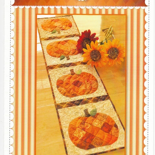 Pumpkin Patch Table Runner Pattern - Etsy