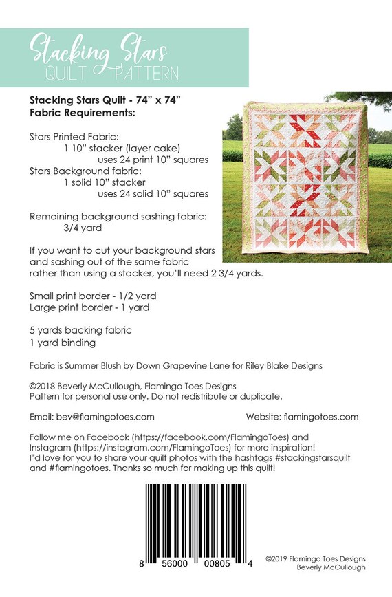 Stars and Windows Quilt Pattern From Flamingo Toes VQM_Show Specials ...